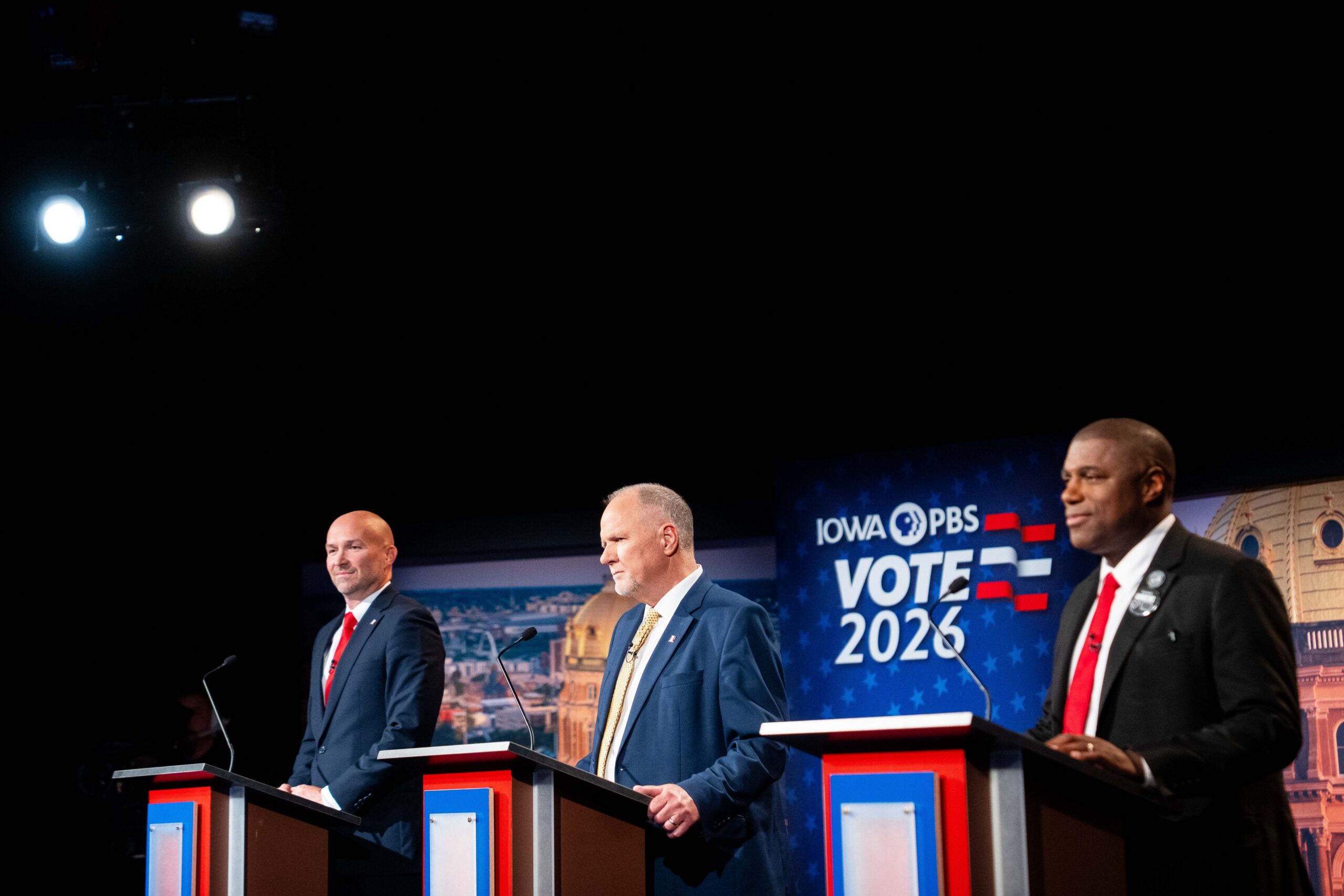 Three of five GOP candidates for governor debate on live TV - Radio Iowa
